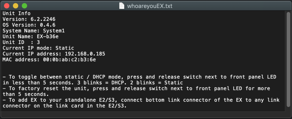 Barco Event master EX expansion unit – IP address configuration – CT Knowledge Base