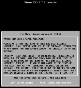 Installing VMWare vSphere ESXi 6.7 – CT Knowledge Base
