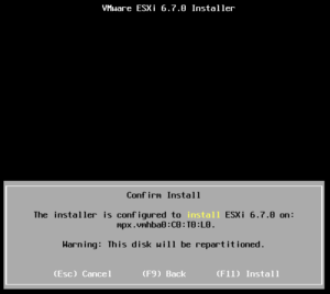 Installing VMWare vSphere ESXi 6.7 – CT Knowledge Base
