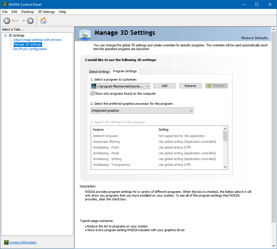 NDI Scan Converter 3.5 and Discrete GPU’s on Laptops – CT Knowledge Base
