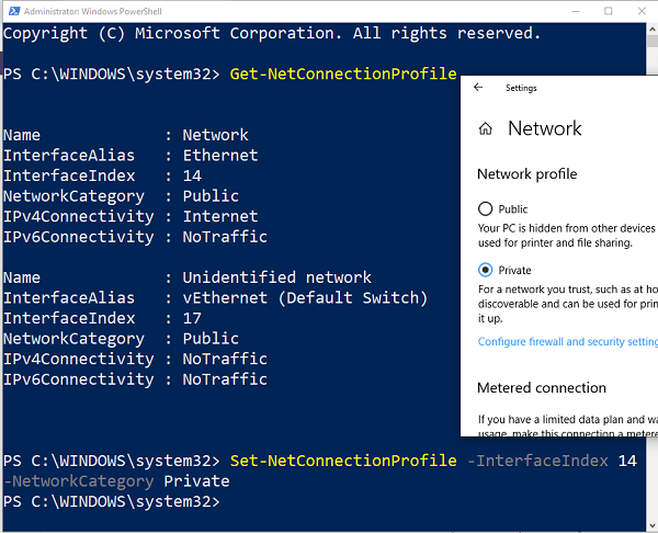 How to change Public to Private Network profile in Windows 10 – CT ...