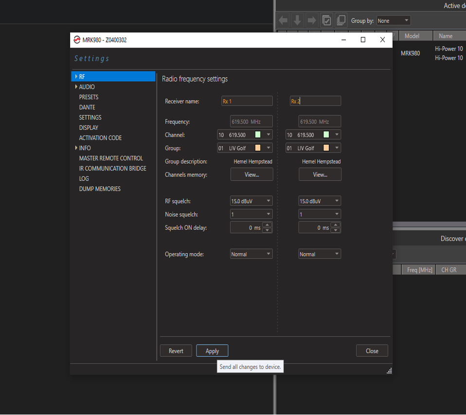 How to Input Groups of Channels into Wisycom Manager – CT Knowledge Base