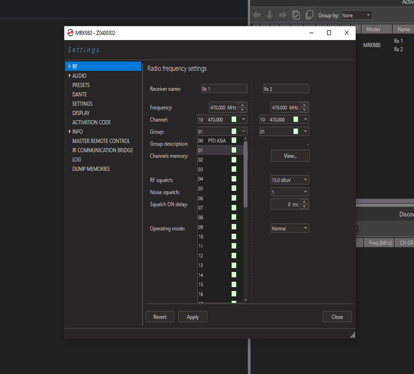 How to Input Groups of Channels into Wisycom Manager – CT Knowledge Base