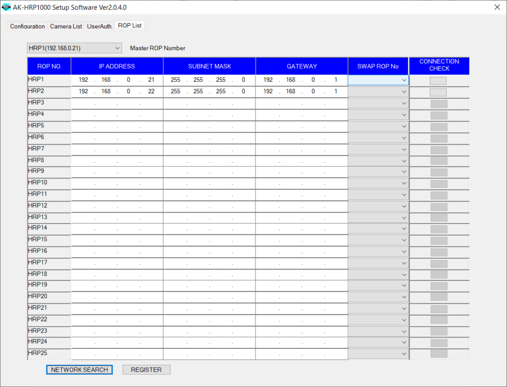 How to Configure Panasonic RoP’s (RCP’s) Over Network with CCU’s and PTZ Cameras – CT Knowledge Base